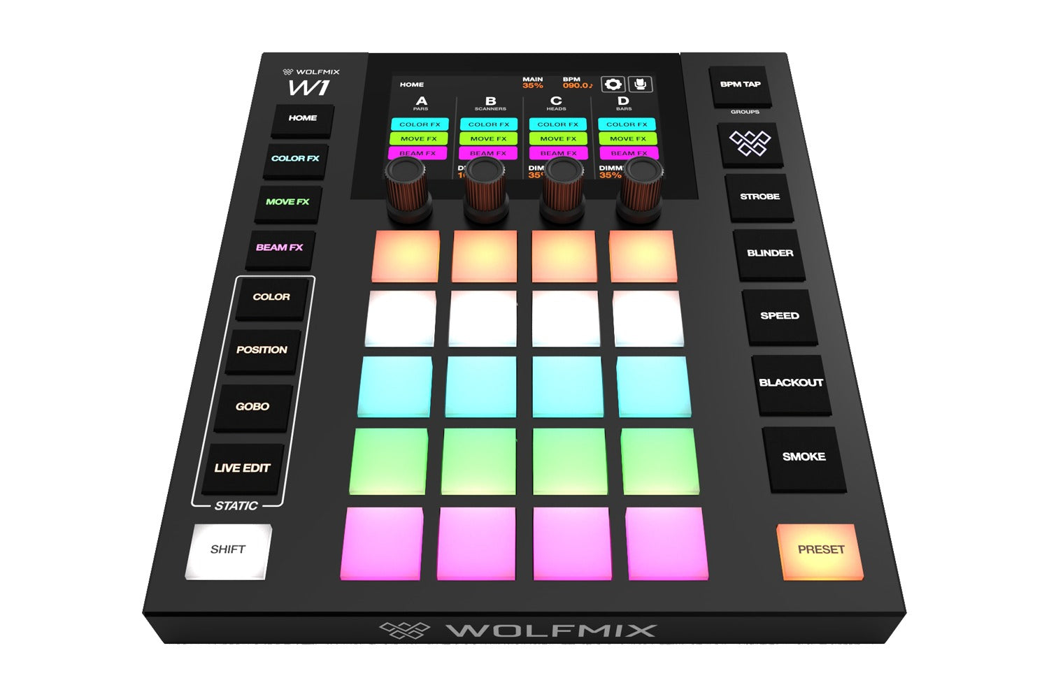 WOLFMIXW1MK2 - Wolfmix W1 MK2 standalone performance DMX lighting cont ...