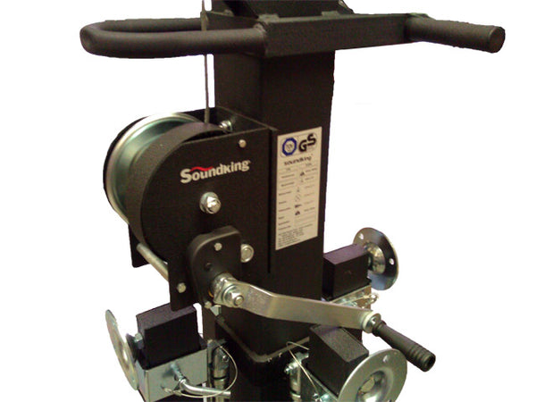 DLB004 - Heavy duty Steel winch up stand with outriggers, 1770-5500mm ...