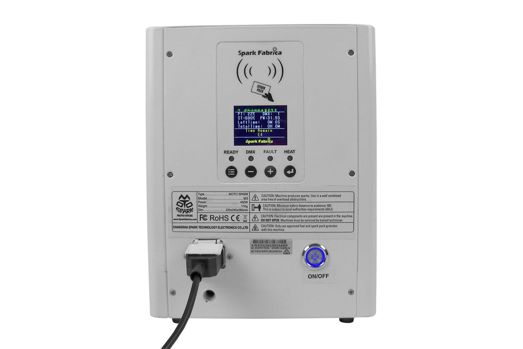 SFM3W - M3 battery cold spark machine (White) – Eventec